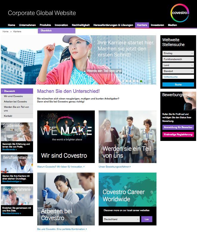 Employer Branding und Personalmarketing bei COVESTRO - SAATKORN